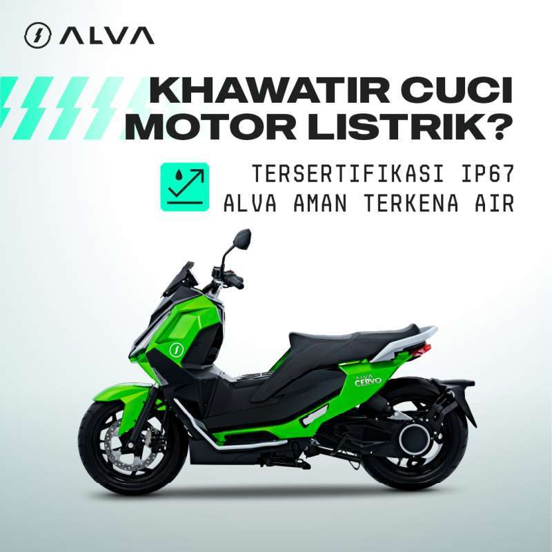 Promo Alva - Alva Cervo Sepeda Motor Listrik 2 Baterai - Halo White ...