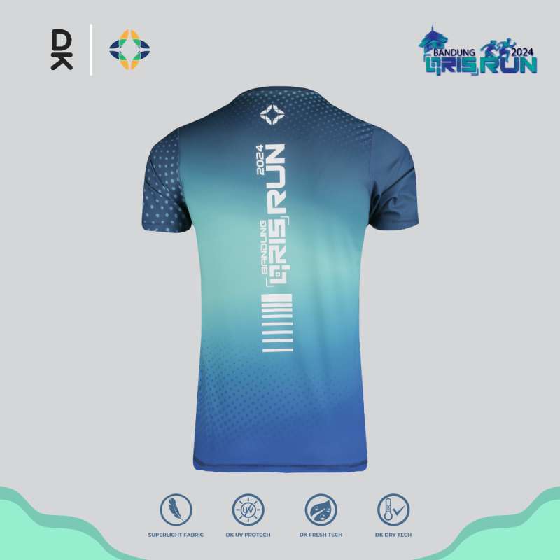 Jual Duraking Jersey Lari Super Light Series - Bandung Qris Run - Blue ...