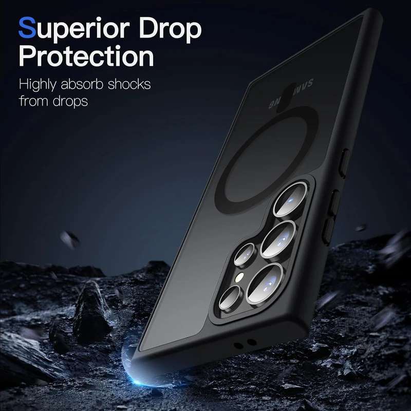 Jual Casing Samsung S22 Ultra Case MagSafe Black Matte Di Seller ...