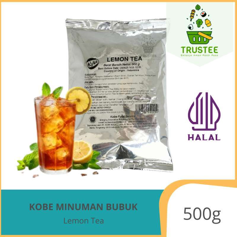 Jual Kobe Tea Bubuk Minuman / Serbuk Teh Halal Rasa Lemon Lychee Mango ...