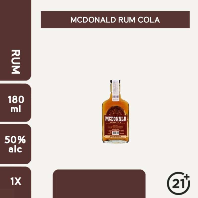 Jual Mcdonald Rum Cola Terdekat 🏷️ - Promo "PELANGGANBARU-20K"