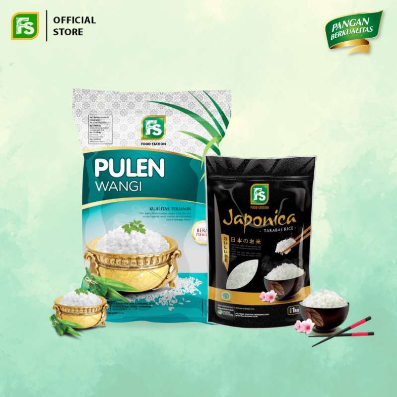 Jual Fs Pulen Wangi 5 Kg + Fs Beras Japonica 1 Kg Di Seller Food ...