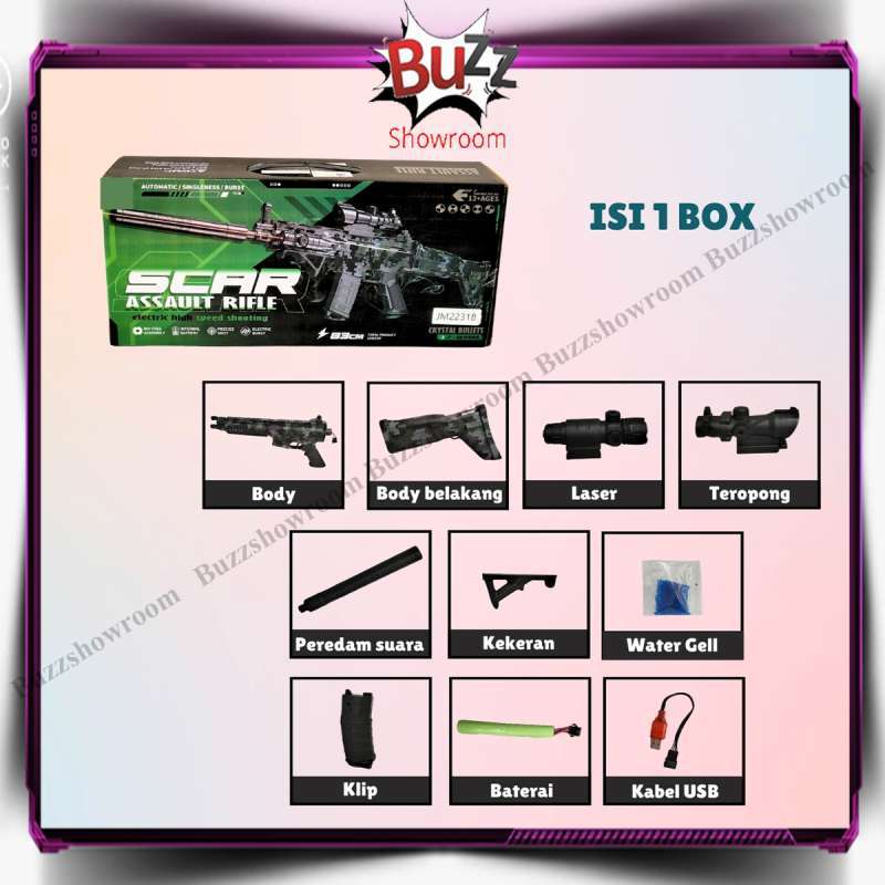 Promo Mainan Anak Wgg Assault Rifle With Infrared Water Gel Blaster ...
