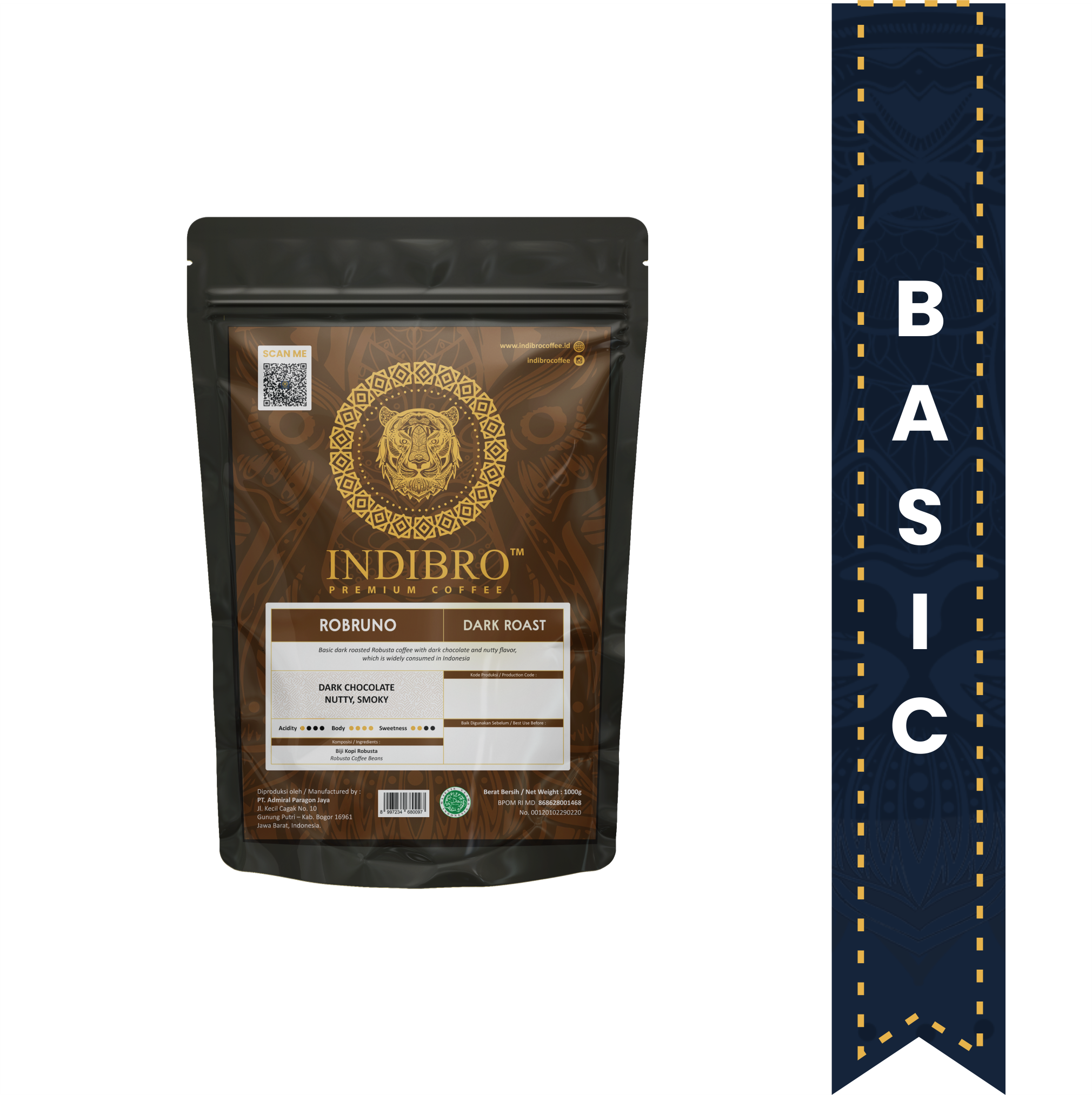 Jual Kopi Indibro Robusta Robruno - Indibro Kopi Robusta Ground Coffee ...