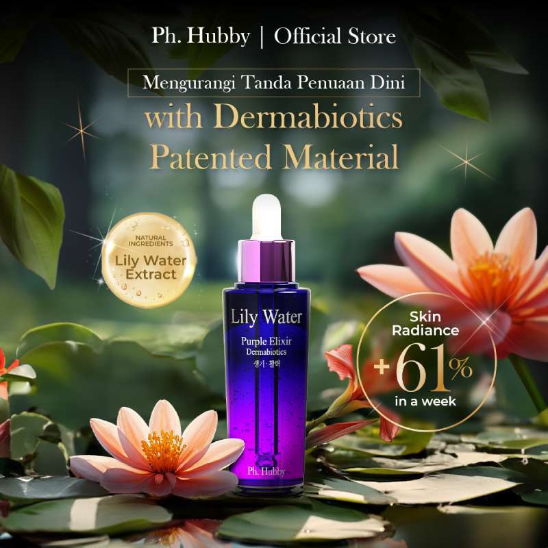Promo Ph. Hubby Lily Water Purple Elixir Dermabiotics - Anti Aging Ampoule 35ml Diskon 13% Di ...