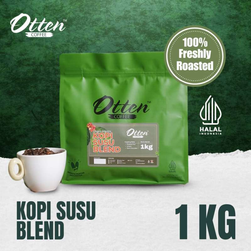 Jual Kopi Susu Blend 1kg - Biji / Bubuk Kopi Arabica Robusta Otten ...