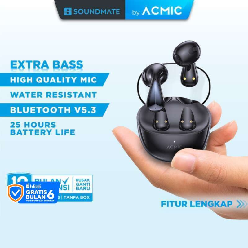 Promo Acmic Soundmate Life Tws C01 Wireless Bluetooth Earphone Mini ...