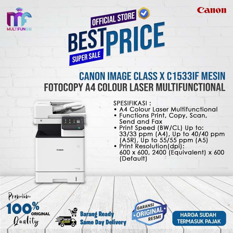 Jual Canon Image Class X C1533if Mesin Fotocopy A4 Colour Laser Multifunctional Di Seller ...