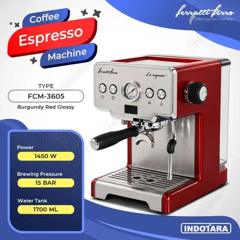 Jual Ferratti Ferro Fcm3605 Espresso Machine - Black Di Seller Pt ...