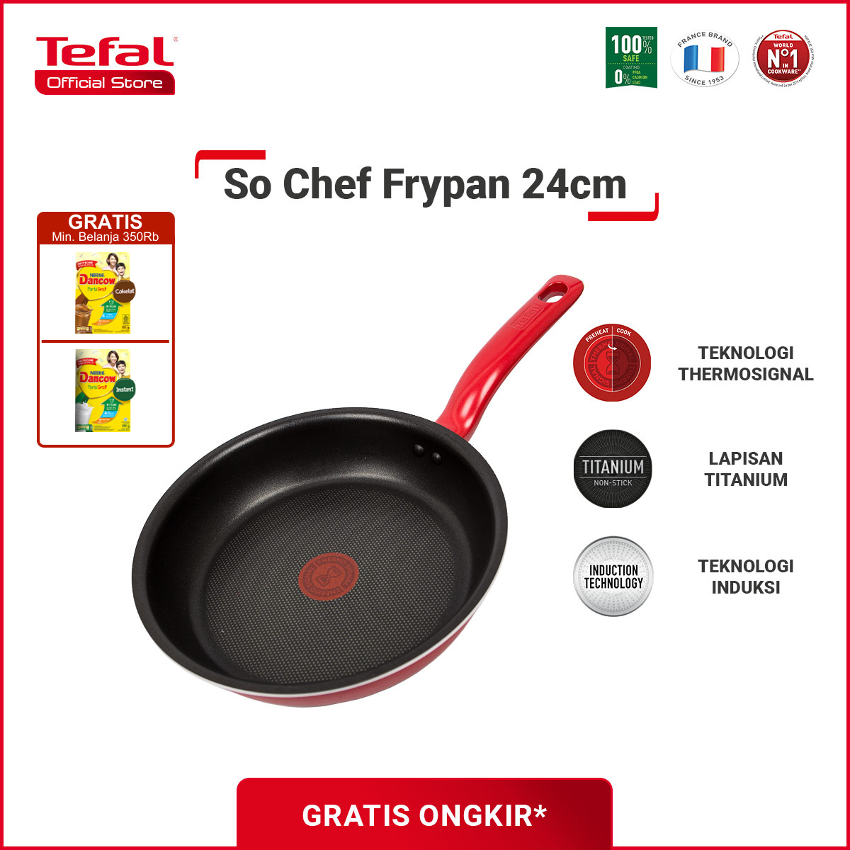Promo Tefal So Chef Frypan [24 cm] - Panci Wajan Penggorengan Diskon 59% di Seller Tefal ...