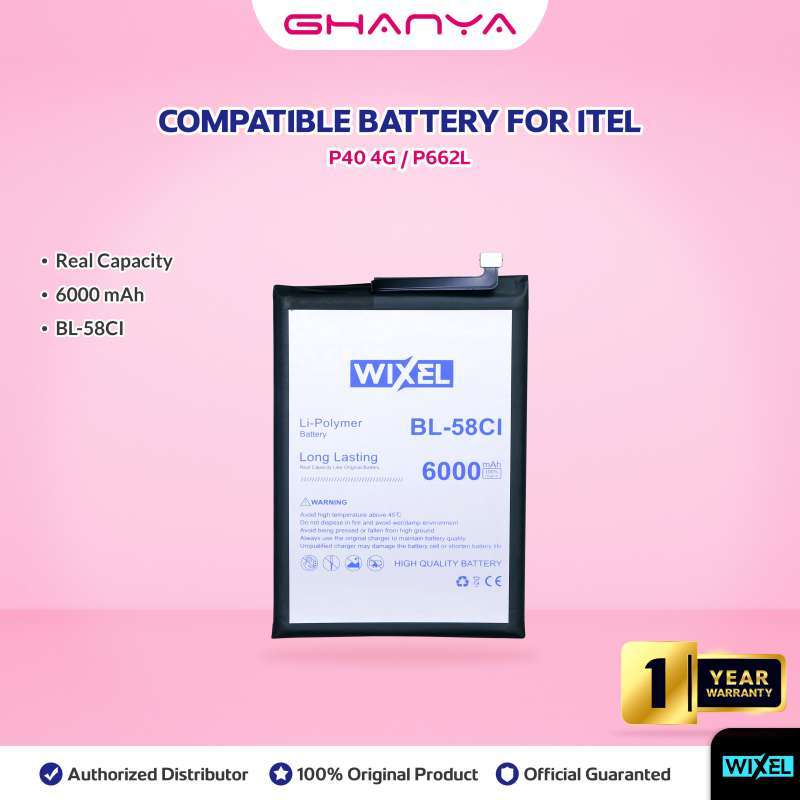 Promo Wixel Baterai Bl-58ci Bl58ci Itel P40 4g P662l Batre Batrai ...
