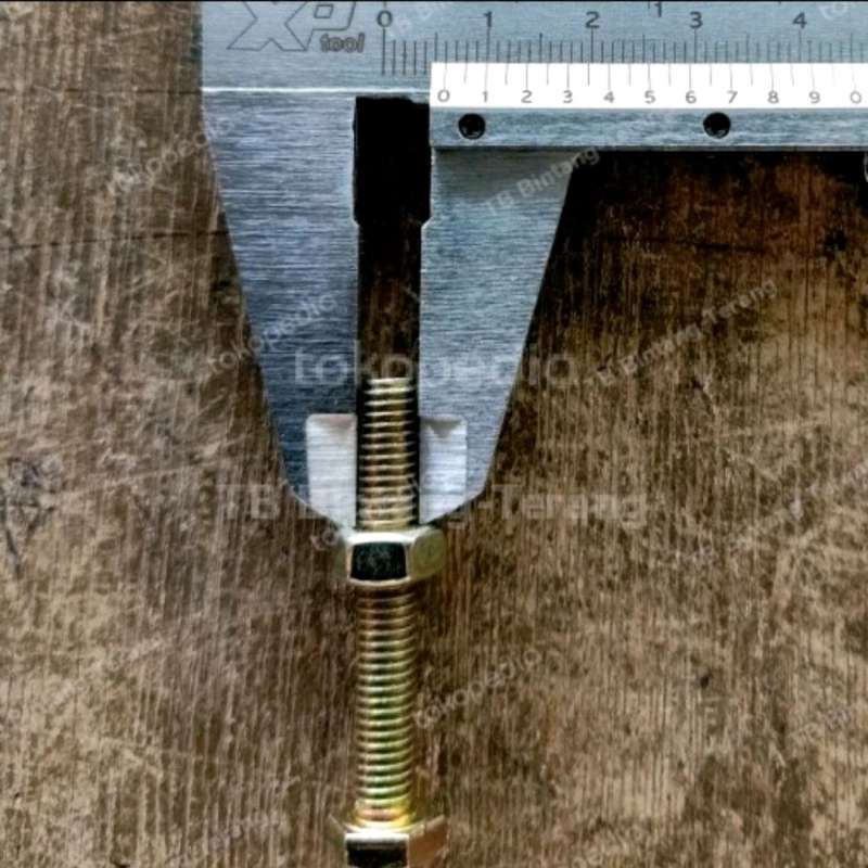 Promo Mur Baut Kunci Ring Pas Pass 10 Panjang 5 Cm Diskon 2% Di Seller ...