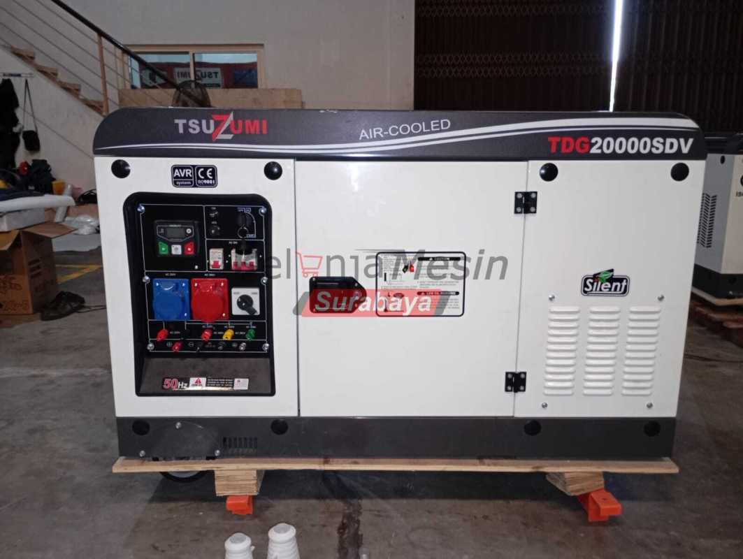 Jual Genset 20 Kva Silent Diesel Dual Voltage Tsuzumi Tdg 20000 Sdv ...