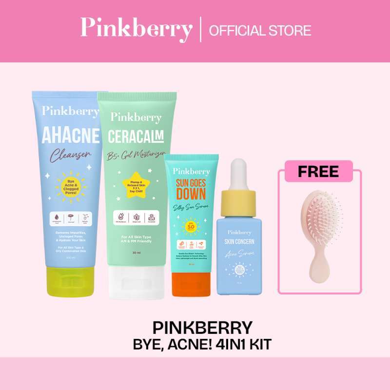 Promo 4in1 Bye Acne Kit - Acne Skincare Bundle (cleanser + Serum ...