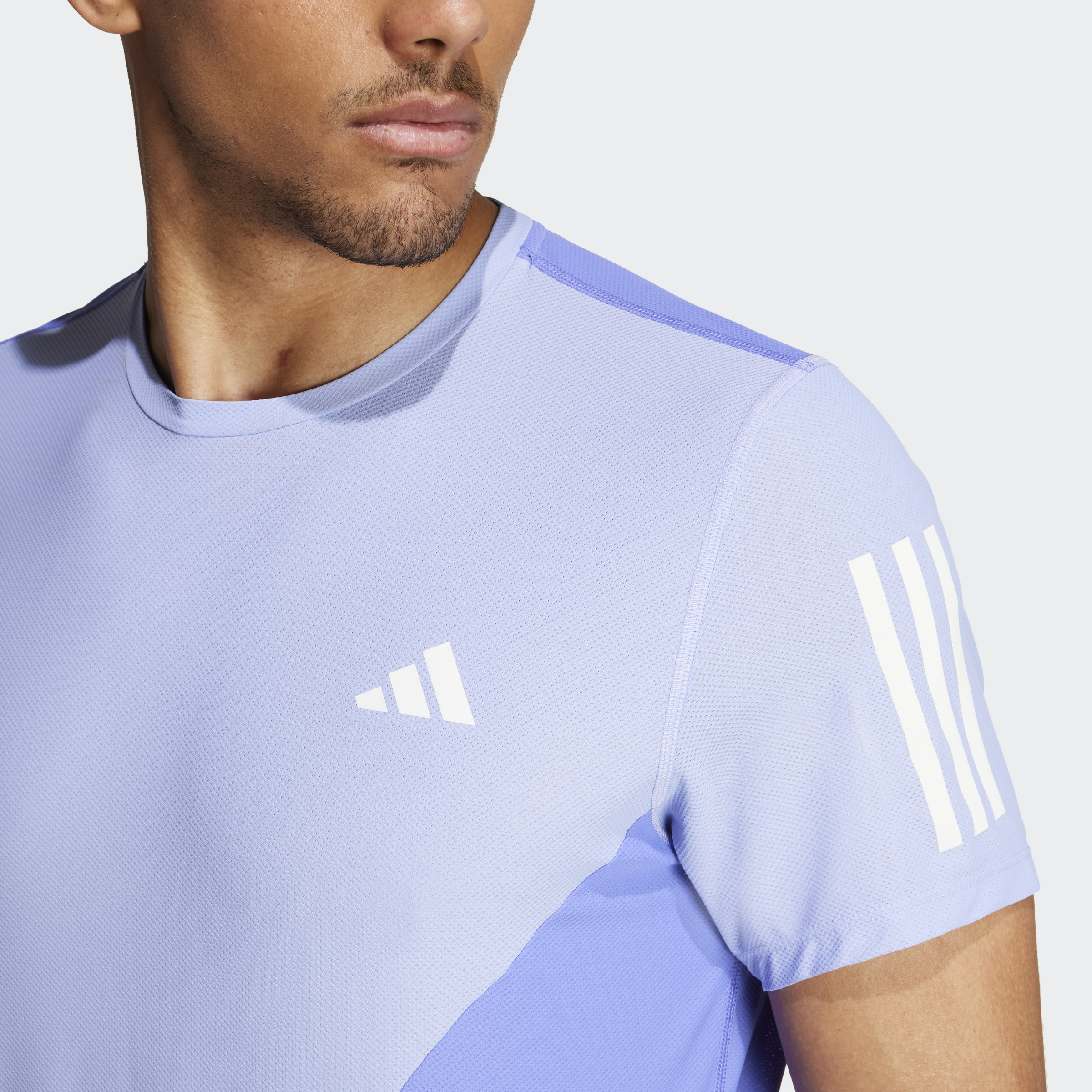 Promo adidas Men Running Own The Run Colorblock Aeroready T-shirt Jaket ...
