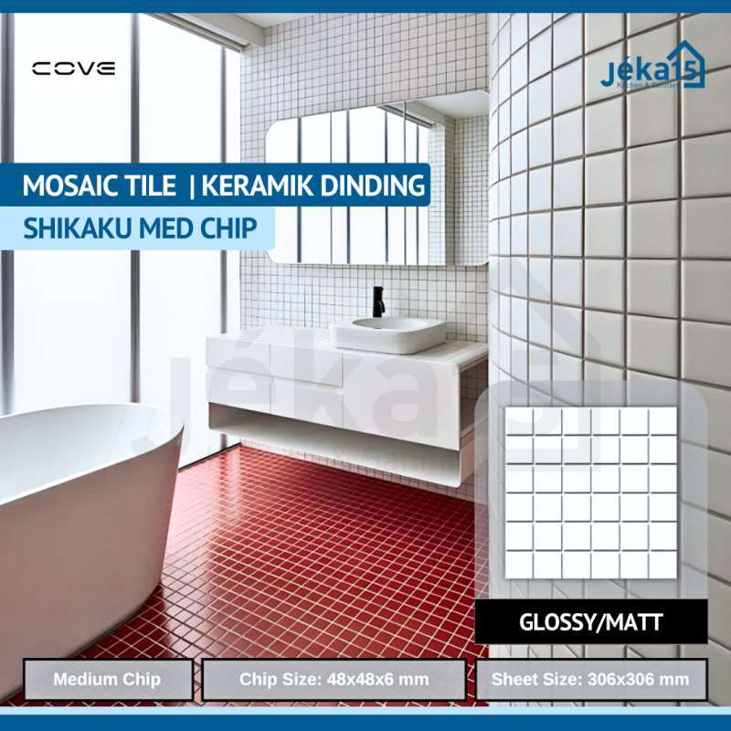 Jual Cove Shikaku Med Chip Mosaic Tile | Keramik Dinding Kamar Mandi Dapur Di Seller Jeka15 ...