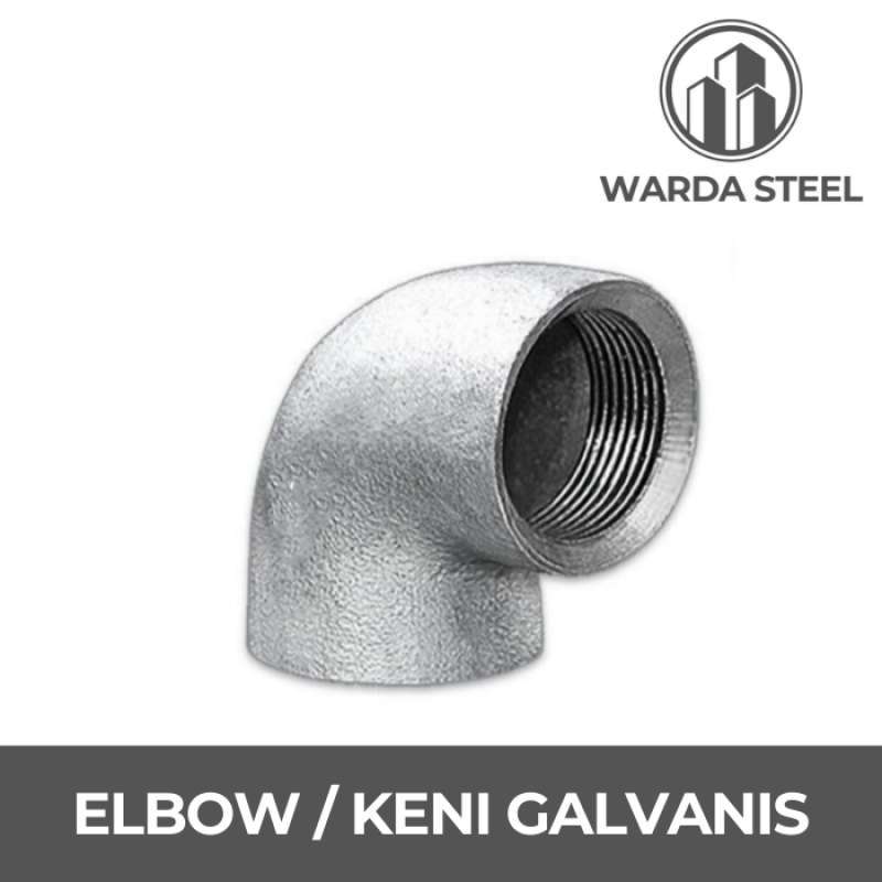 Jual Elbow Galvanis 3 - Keni Knee Knie L Elbow Besi Drat 3 Inch 90 Deg ...