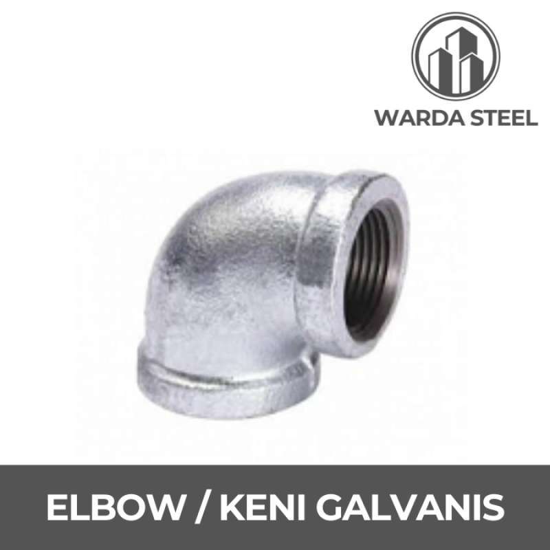 Jual Elbow Galvanis 3 - Keni Knee Knie L Elbow Besi Drat 3 Inch 90 Deg ...