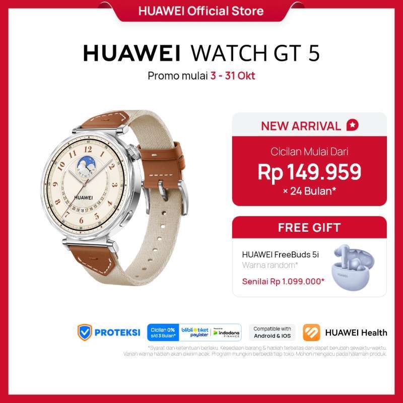 Promo [baru | Free Tws] Huawei Watch Gt 5 Series Smartwatch | Fashion ...