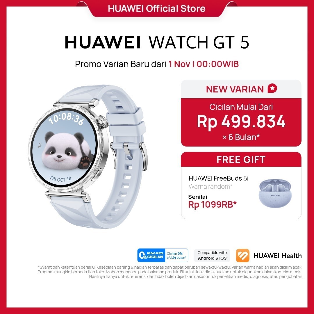 Promo [baru | Free Tws] Huawei Watch Gt 5 Series Smartwatch | Fashion ...
