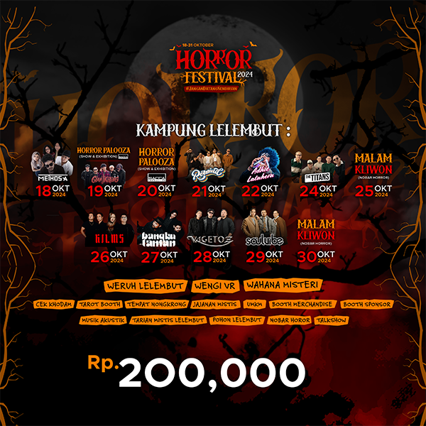 Jual [27 Oktober 2024] Horror Festival 2024 Kampung Lelembut - Daily ...