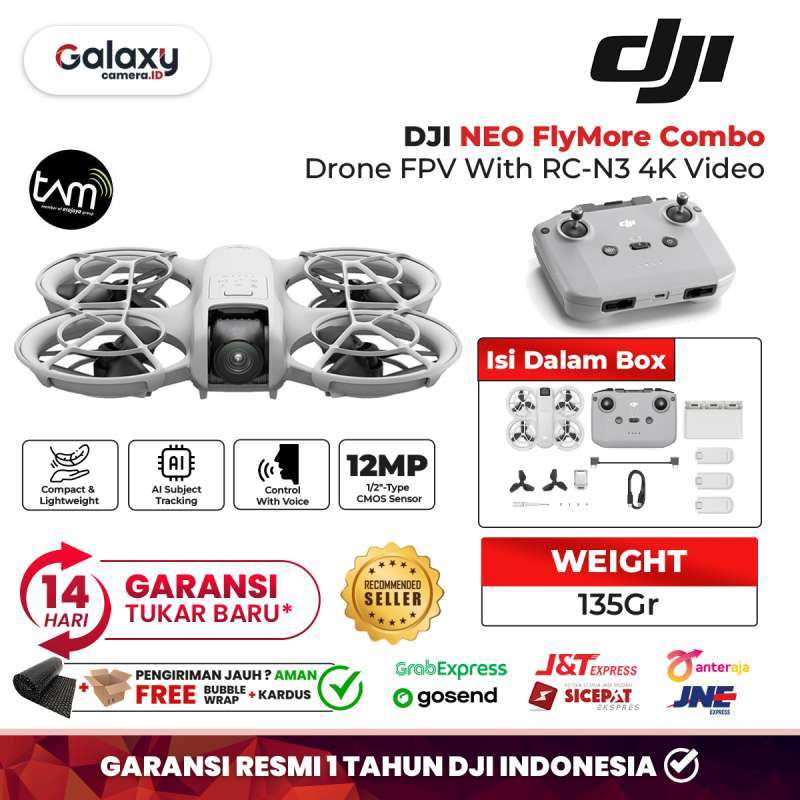 Jual Dji Neo Drone Fpv Fly More Combo 4k Video Garansi Resmi Di Seller Galaxy Camera Official ...