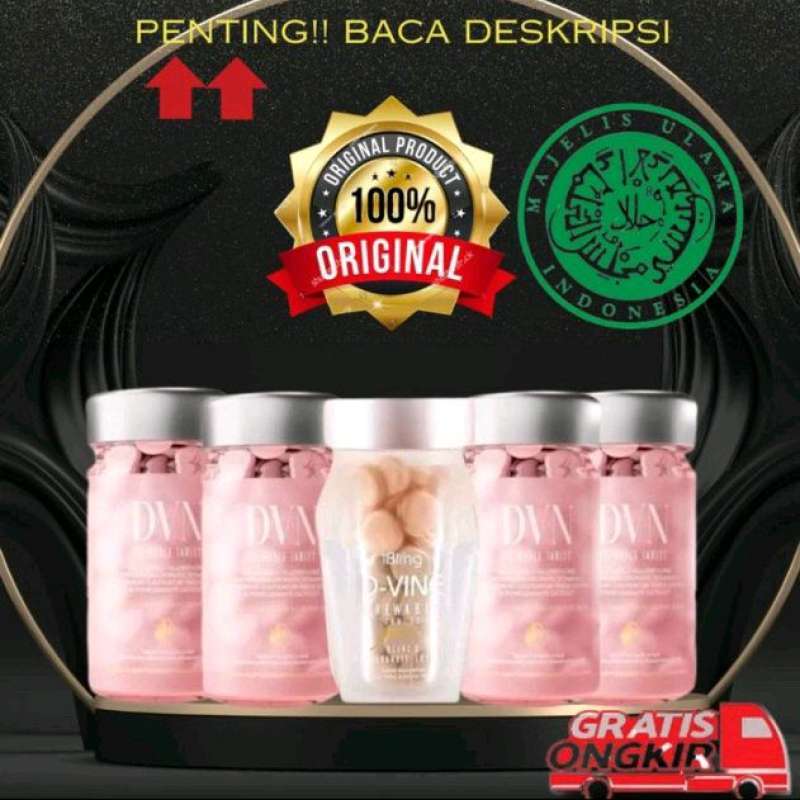 Promo Dvine Collagen Candy Original 100% Asli Kemasan Baru Dvn Tablet ...