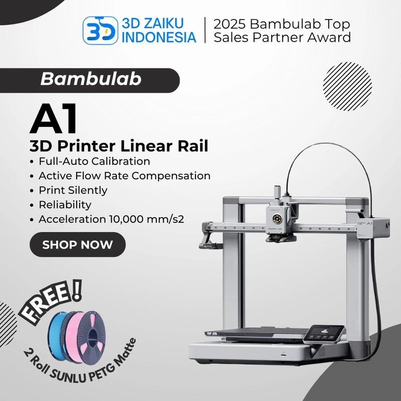 Jual Bambulab A1 High Speed 3d Printer Linear Rail Fast Print Speed ...