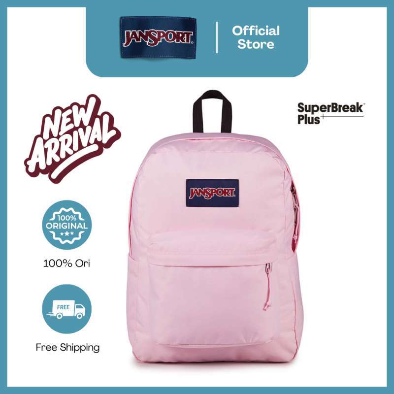 Tas Jansport Logo Tas Super Jansport Original Polos Pink