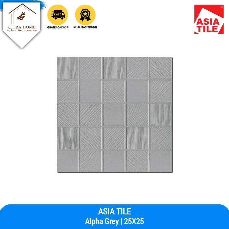 Jual Asia Tile Alpha Grey 💯 Harga Murah & Kualitas Terbaik Februari 2025