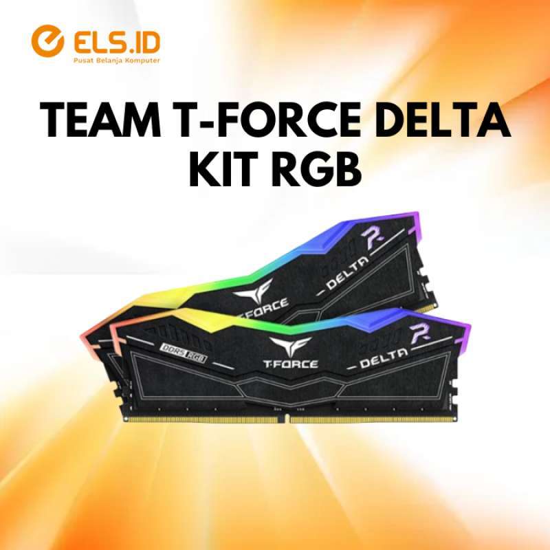 Promo RAM Pc Longdimm Ddr5 6000mhz Team T-force Delta Kit Black Rgb ...