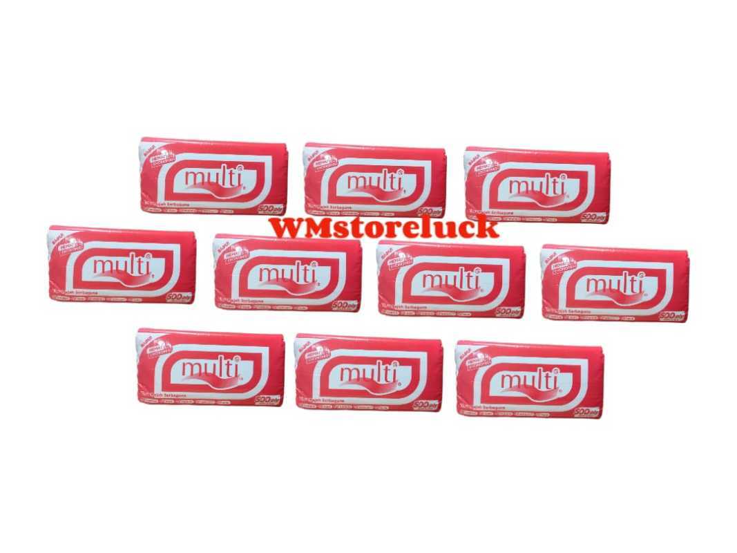Promo Mp12- 10 Pcs Tisu Wajah Multi 500ply Merah 250s/facial Tissue ...