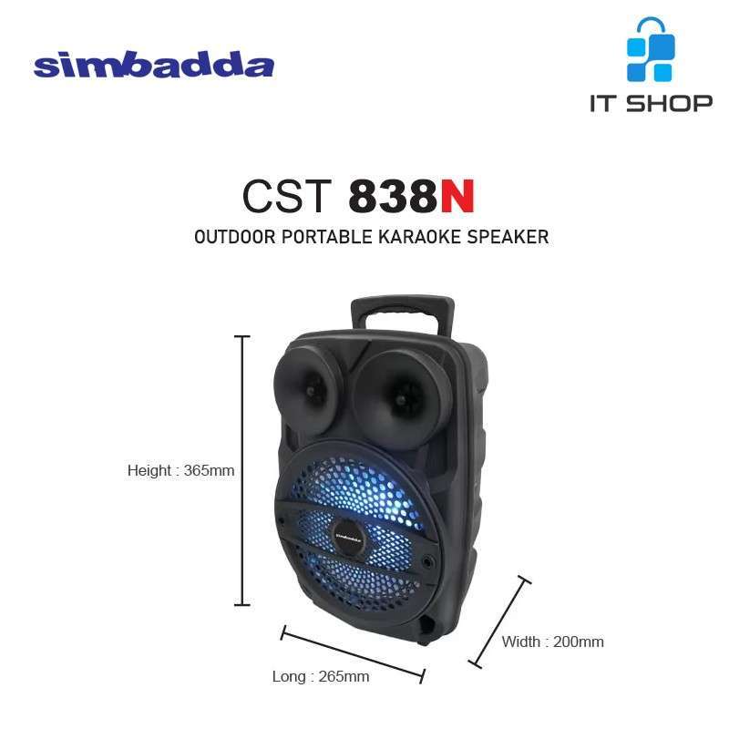 Jual Simbadda Portable Karaoke Speaker Cst 838n Di Seller It Shop ...