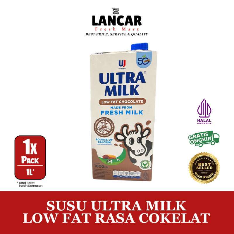 Jual Ultra Milk Susu Low Fat 1000ml Di Seller Lancar Freshmart ...