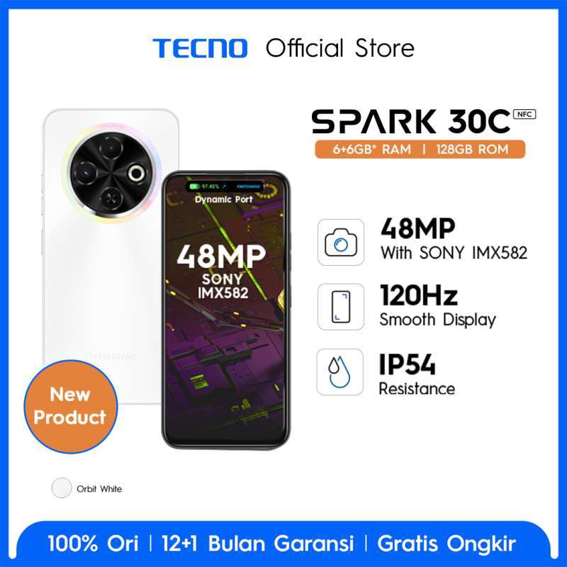 Promo Tecno Spark 30c– 6gb+6gb*+128, 120hz Display, Sony 48m Camera ...