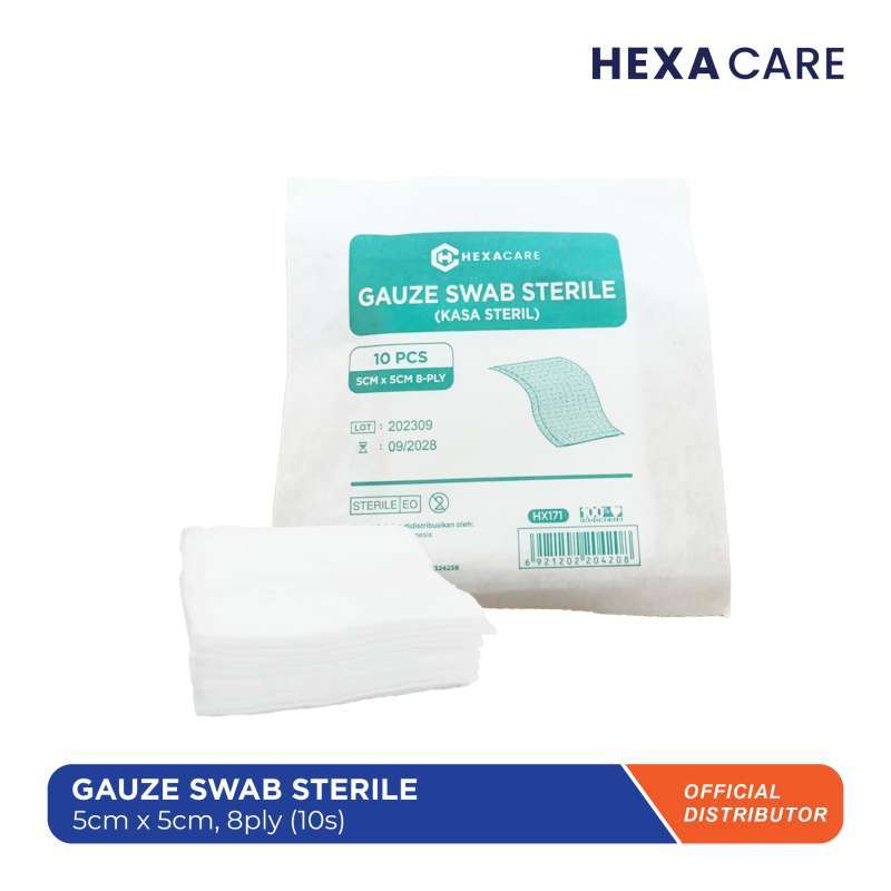 Jual Hexa Care Gauze Swab Kain Kasa Steril (10s) Di Seller Gp Medline ...