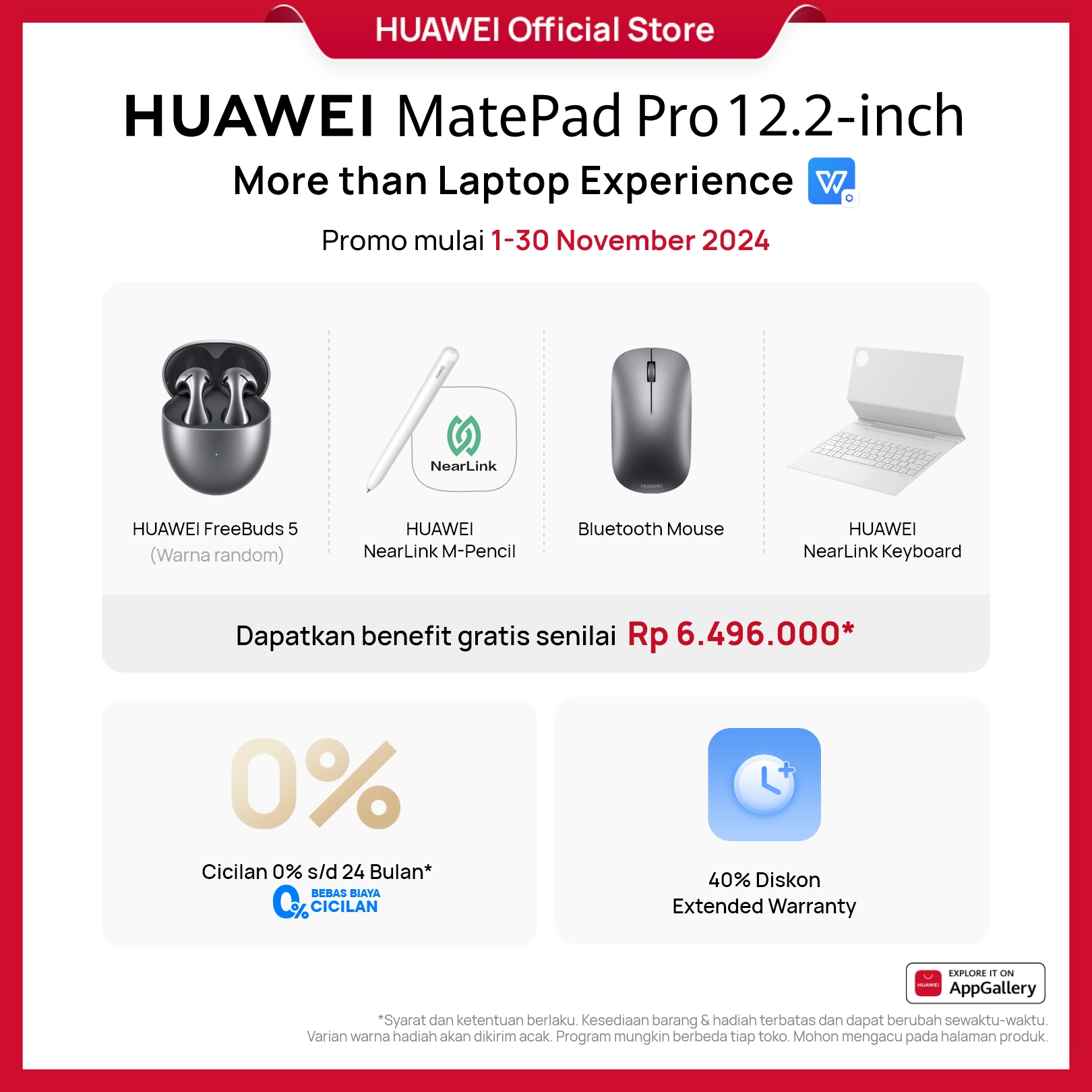 Promo Baru Huawei Matepad Pro Inch Tablet Pc Level Wps Ultra Bright Oled Papermatte