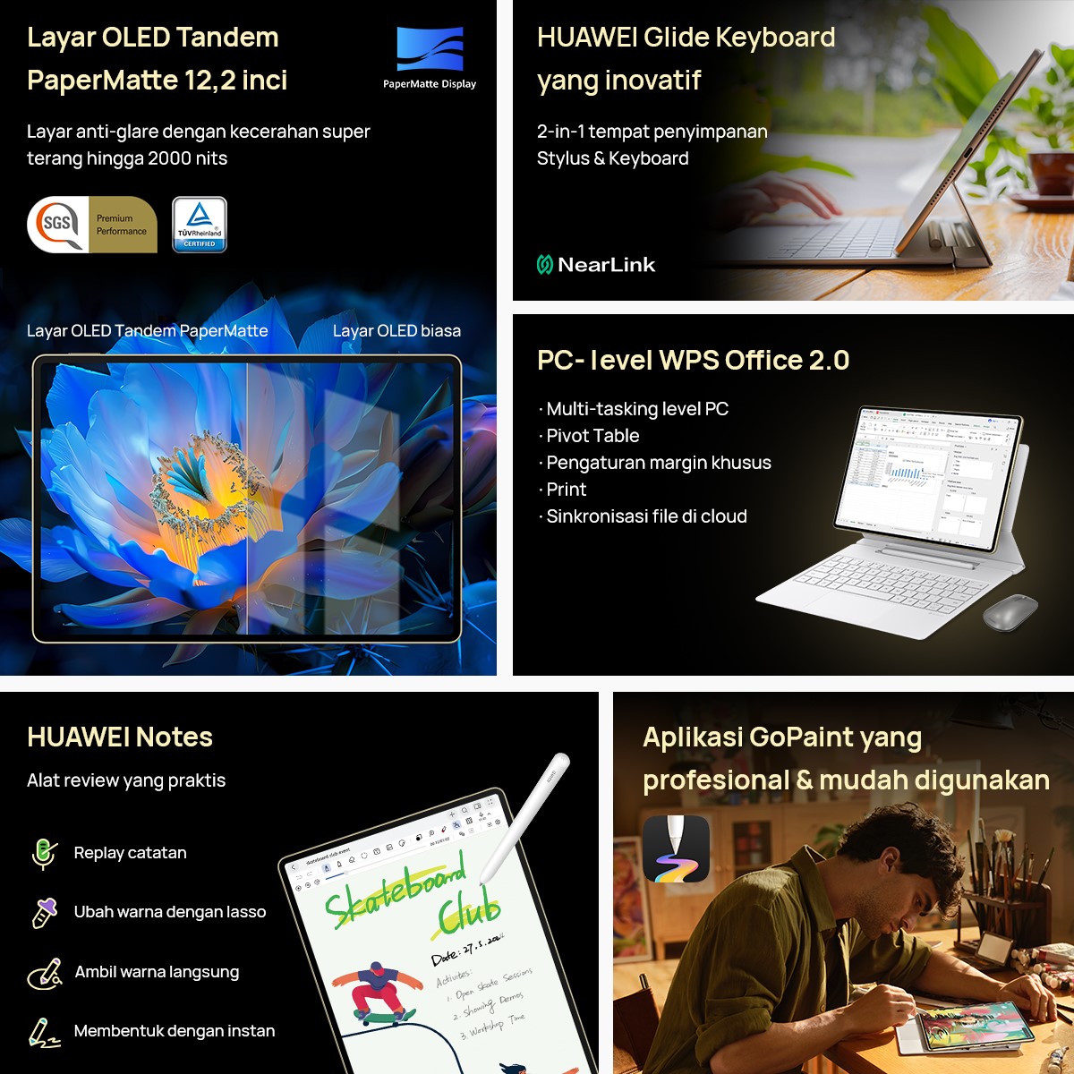 Promo [baru] Huawei Matepad Pro 12.2-inch Tablet | Pc-level Wps | Ultra ...