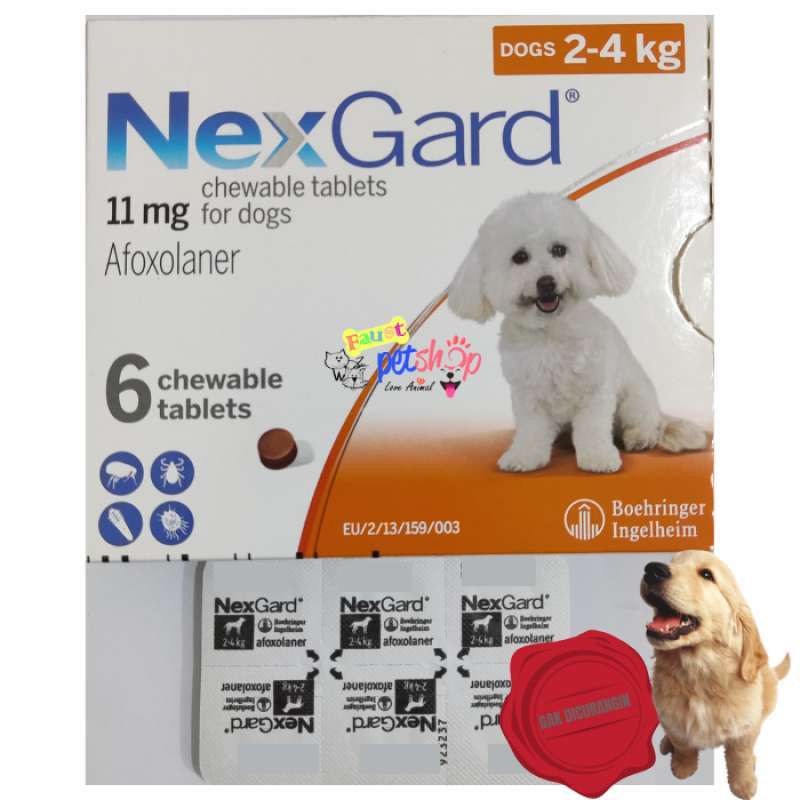 Promo Nexgard Chewable Tablets Obat Kutu Anjing Dog Medicine Flea ...