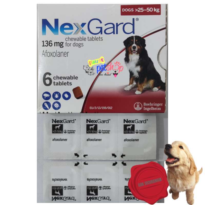 Promo Nexgard Chewable Tablets Obat Kutu Anjing Dog Medicine Flea ...