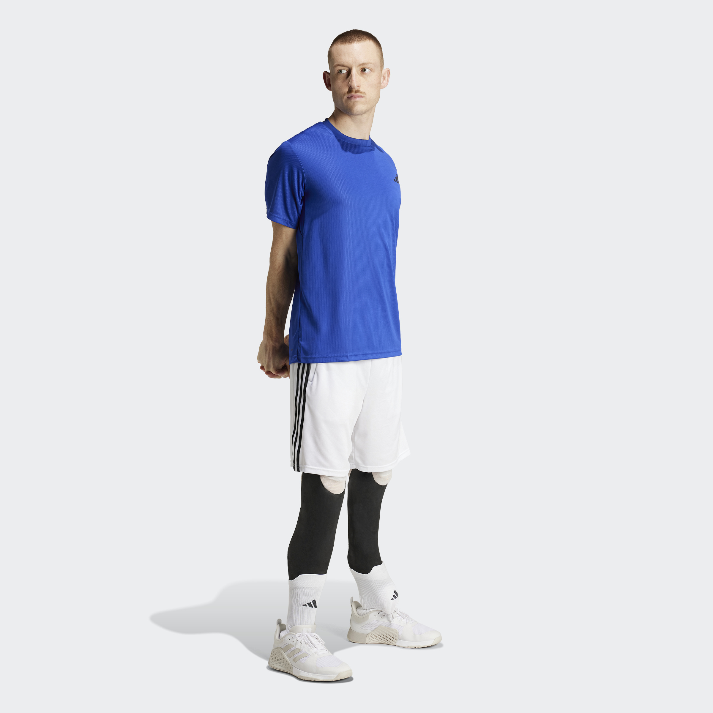 Promo adidas Men Training Essentials Base Training Tee T-shirt Lari ...