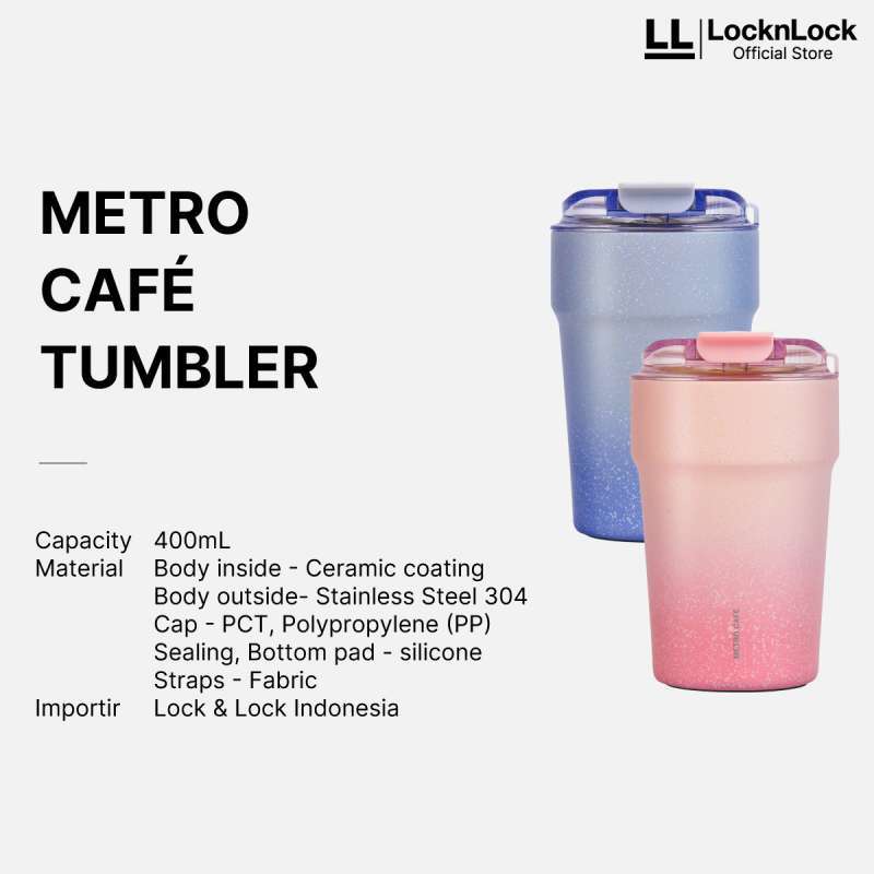 Promo Locknlock Couple Tumbler Metro Cafe Ceramic Coating 400ml ...