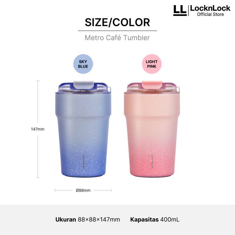 Promo Locknlock Couple Tumbler Metro Cafe Ceramic Coating 400ml ...