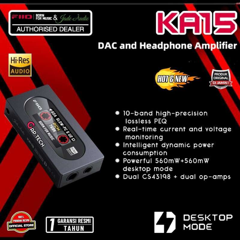 Jual Fiio Ka15 / Ka-15 / Ka 15 Dual Dac Cs43198 + Dual Op-amps Hi-res ...
