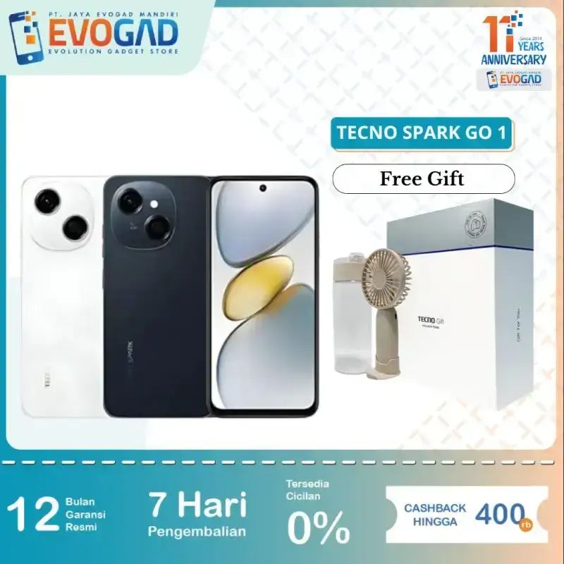 Jual Tecno Spark Go1 4/128, Android 14 (go Edition), 120hz Display, 4 ...
