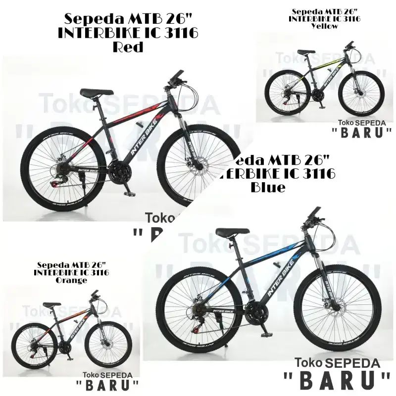 Sepeda Gunung Mtb 26 Inter Bike Gratis Ongkir 🔥 Harga Murah Februari 2026
