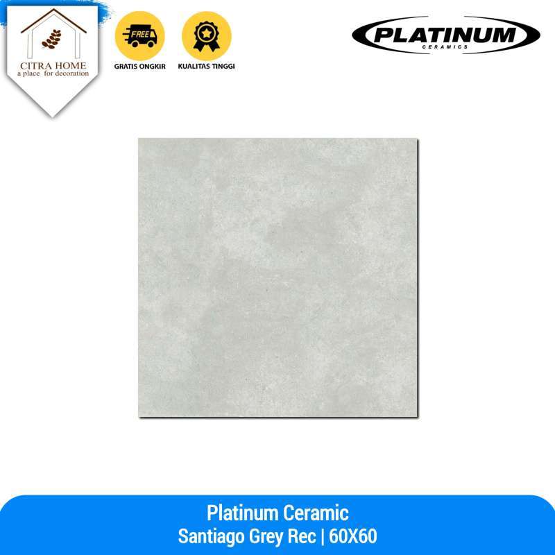 Promo Citrahome Keramik Lantai Platinum Ceramics Santiago Grey Rec ...