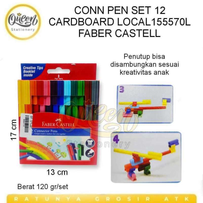 Jual 1 Set Conn Pen Set 12 Cardboard Local 155570l Faber Castell ...