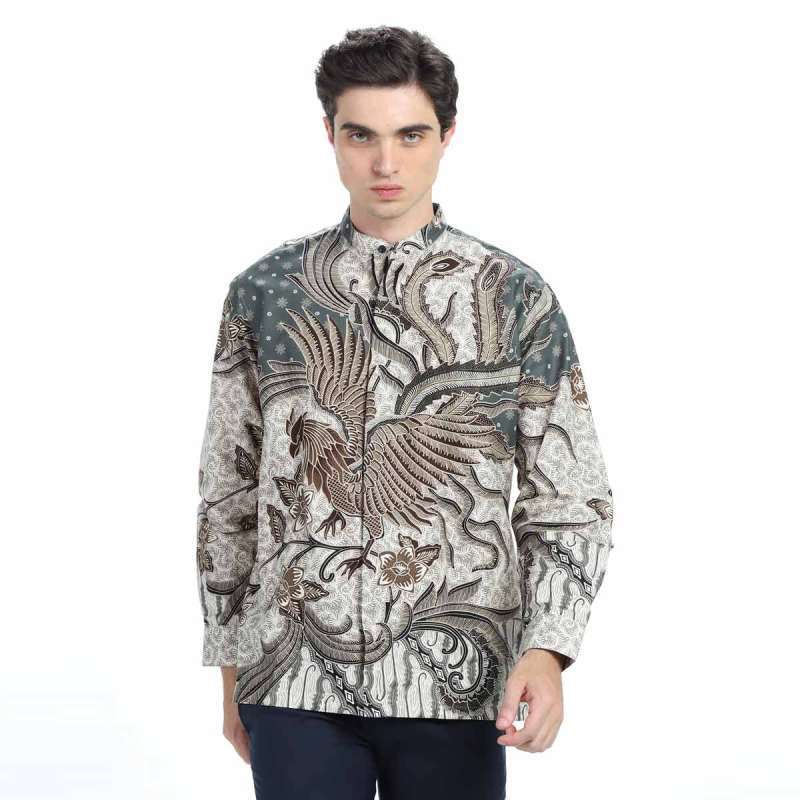 Promo Waskito Kemeja Batik Katun Pria Sage Green Kb Le B 47632 Diskon ...