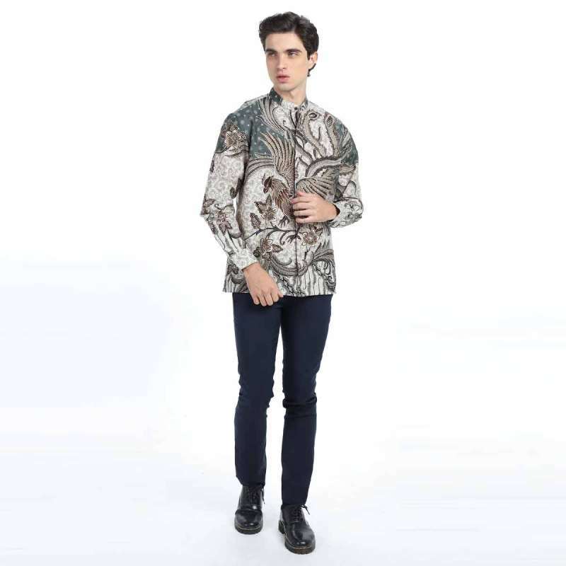 Promo Waskito Kemeja Batik Katun Pria Sage Green Kb Le B 47632 Diskon ...